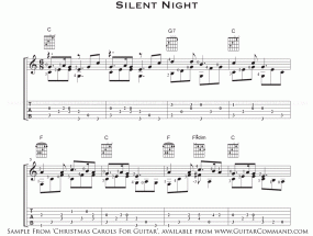 Easy Christmas Carols For Guitar: Sheet Music, Chords, TAB & Lyrics