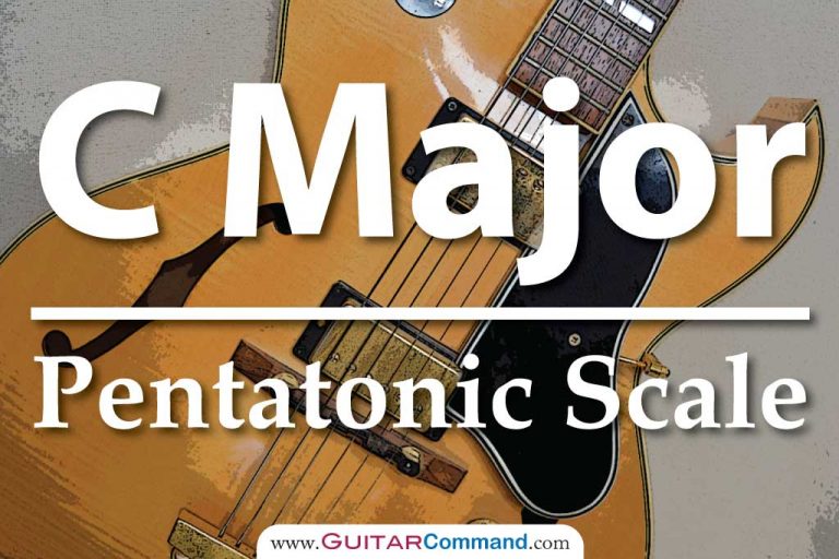 C Major Pentatonic Scale Guitar TAB, Notation & Scale Patterns